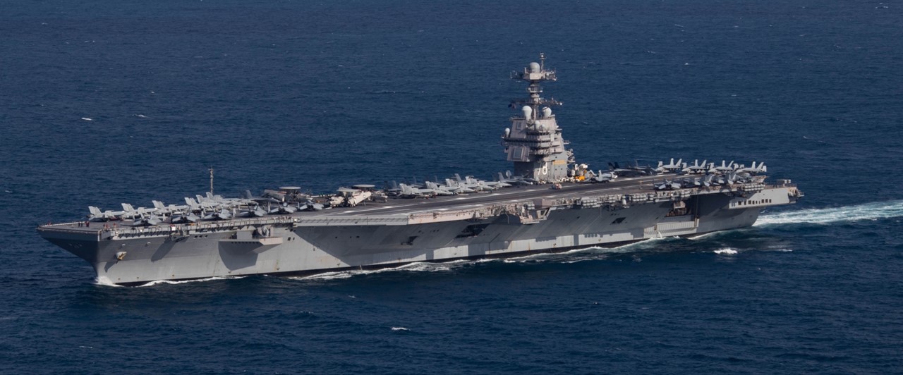 Det här är världens största hangarfartyg – USS Gerald R Ford ...